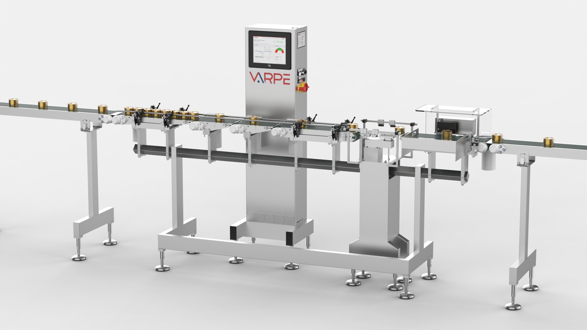 Dynamic checkweighers for high production rates - VARPE CONTROL DE PESO SA